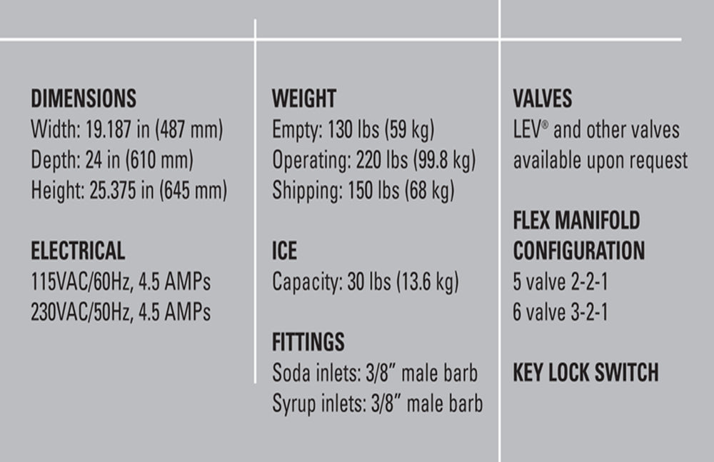 LANCER COUNTER ELECTRIC HI PERFORMANCE 6 VALVE MODEL 1500 DISPENSER FR ...