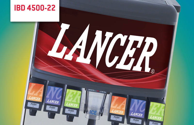 LANCER 22” WIDE 6 DRINK ICE COMBO IBD 4500-22 DISPENSER, SANITARY LEVE ...