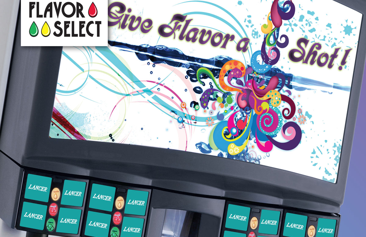 LANCER 30” WIDE 8-16 DRINK “FS” FLAVOR SELECT, ICE COMBO WITH FLAVOR S ...