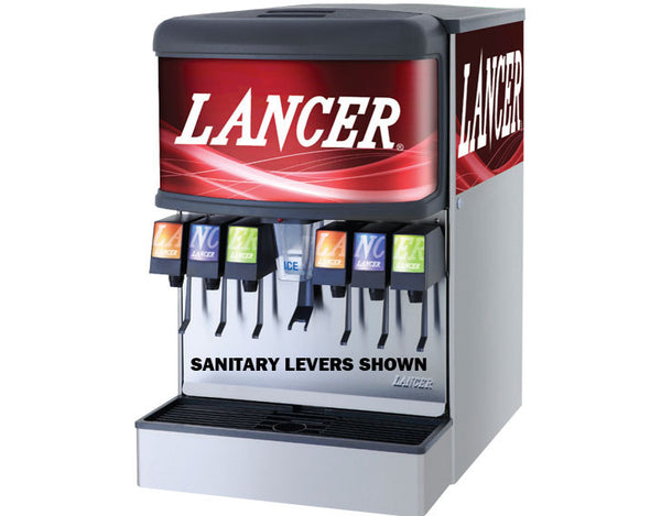 LANCER 22” WIDE 6 DRINK ICE COMBO IBD 4500-22 DISPENSER, PUSH BUTTON V ...