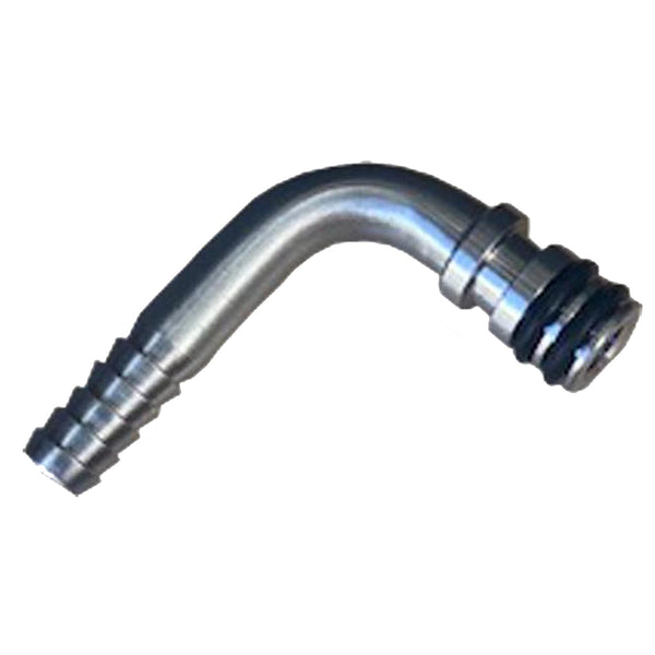 1/4" BARB INLET ELBOW FITTING, DOUBLE O-RING, STAINLESS (QUANTITY/4 ...