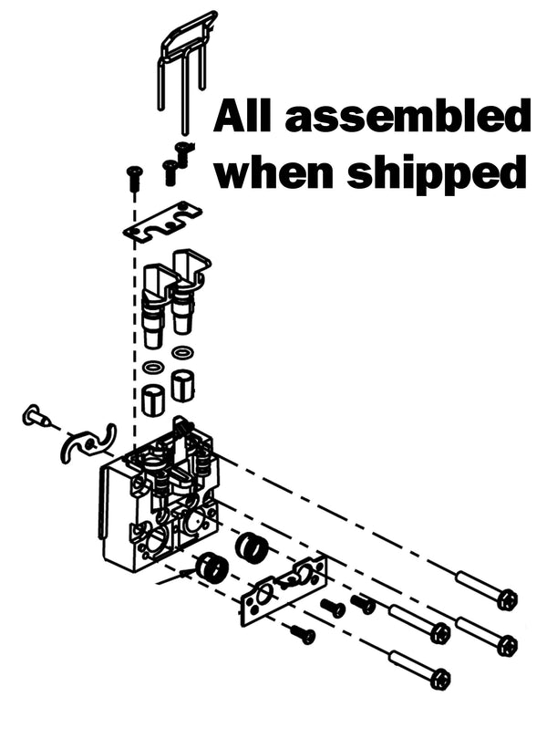 FLOMATIC 424 COMPLETE MOUNTING BLOCK & (2) QUAD SEALS ...
